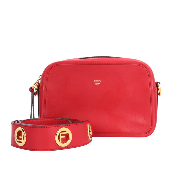 Fendi | Bags | Fendi Leather Shoulder Bag Red | Poshmark